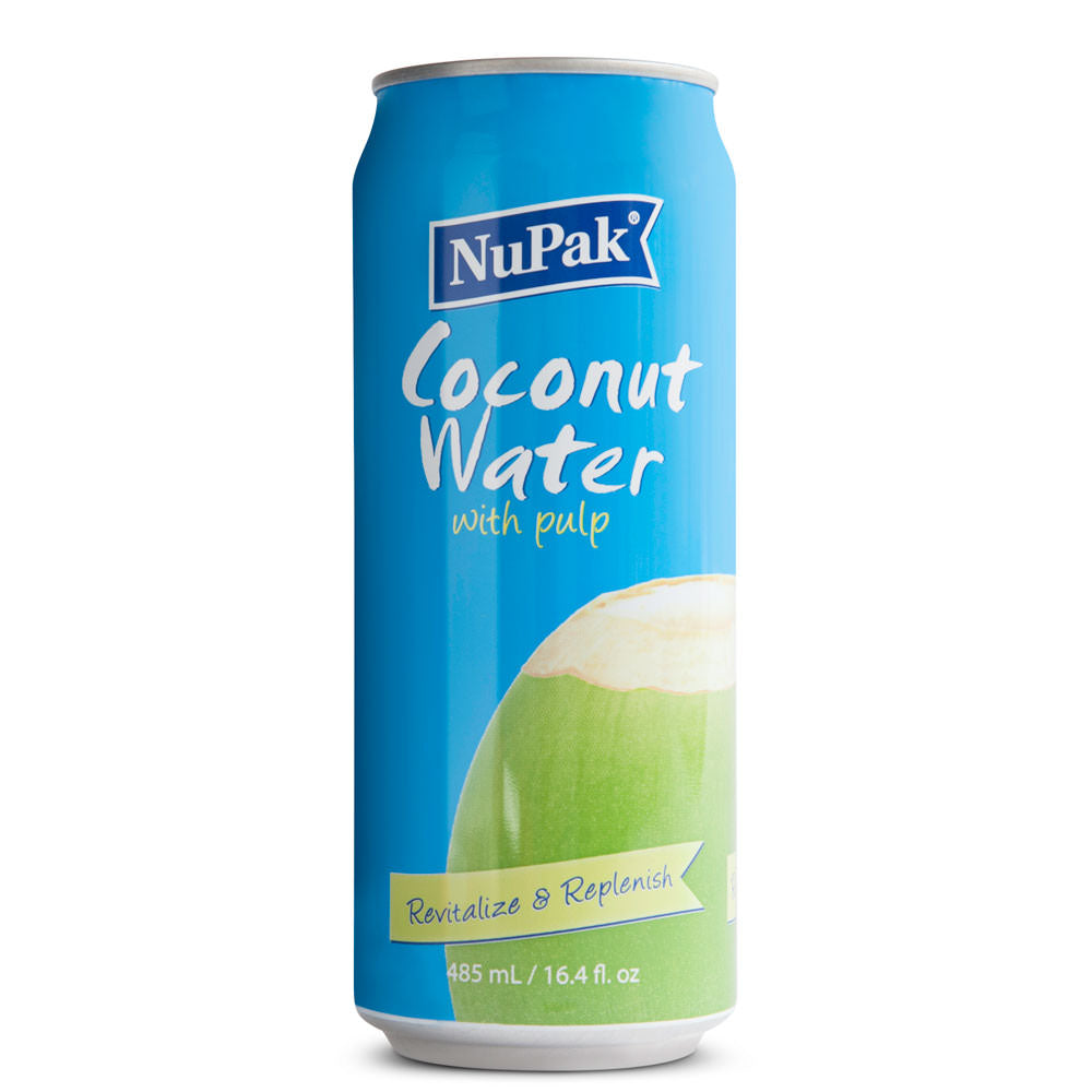NuPak Coconut Water (with pulp) - 485ml – CaribbeanFood.Ca